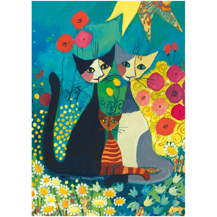 Puzzle HEYE: Puzzle de 1000 piezas Flores con gatos ( Ref: 0000029616 ) en Puzzlemania.net