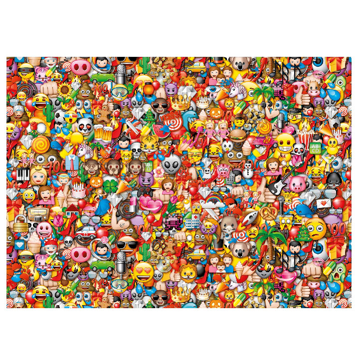 Puzzle CLEMENTONI: Puzzle de 1000 piezas Emoticon emoji ( Ref ...