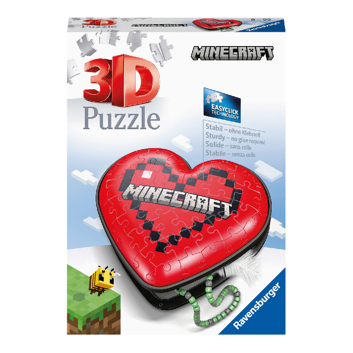 Puzzle RAVENSBURGER: Puzzle de 30 piezas Corazón Minecraft ( Ref ...