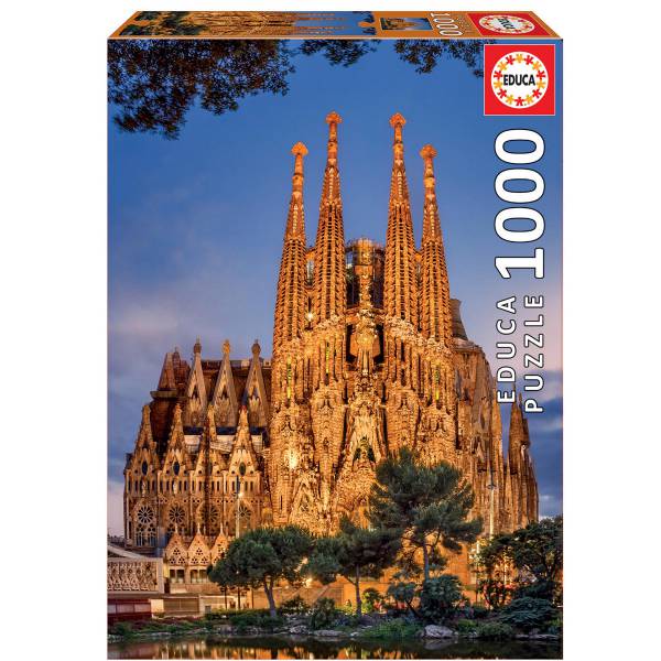Puzzle EDUCA: Puzzle de 1000 piezas La Sagrada Familia Barcelona Gaudi ...