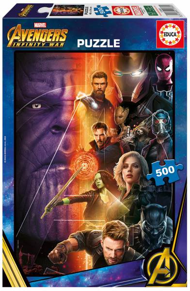Puzzle EDUCA: Puzzle de 500 piezas Puzzle Avengers: Infinity War Marvel ...