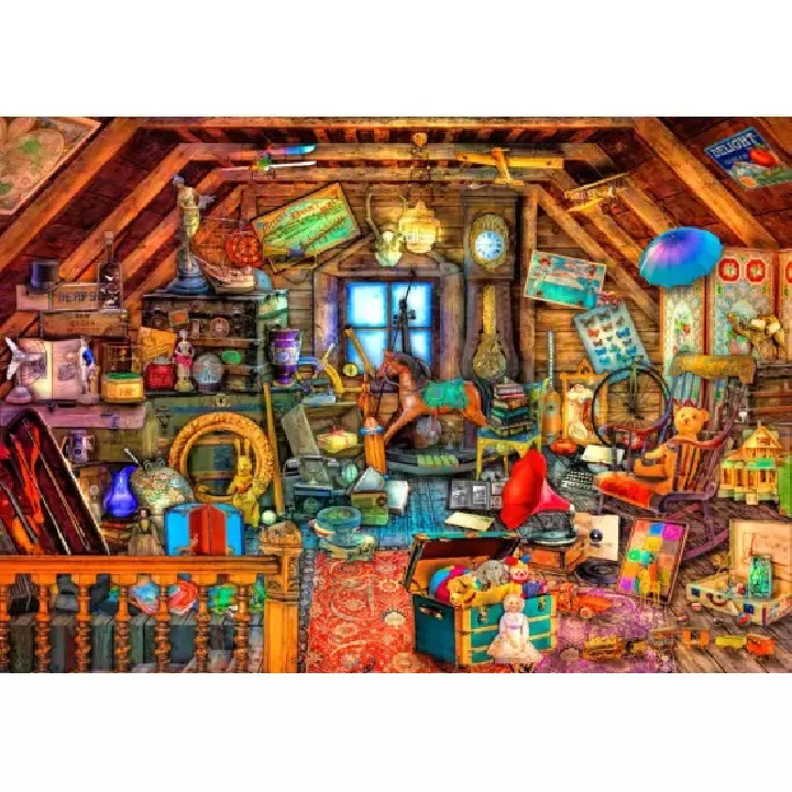 Puzzle BLUEBIRD: Puzzle de 1500 piezas Atico de objetos escondidos ...