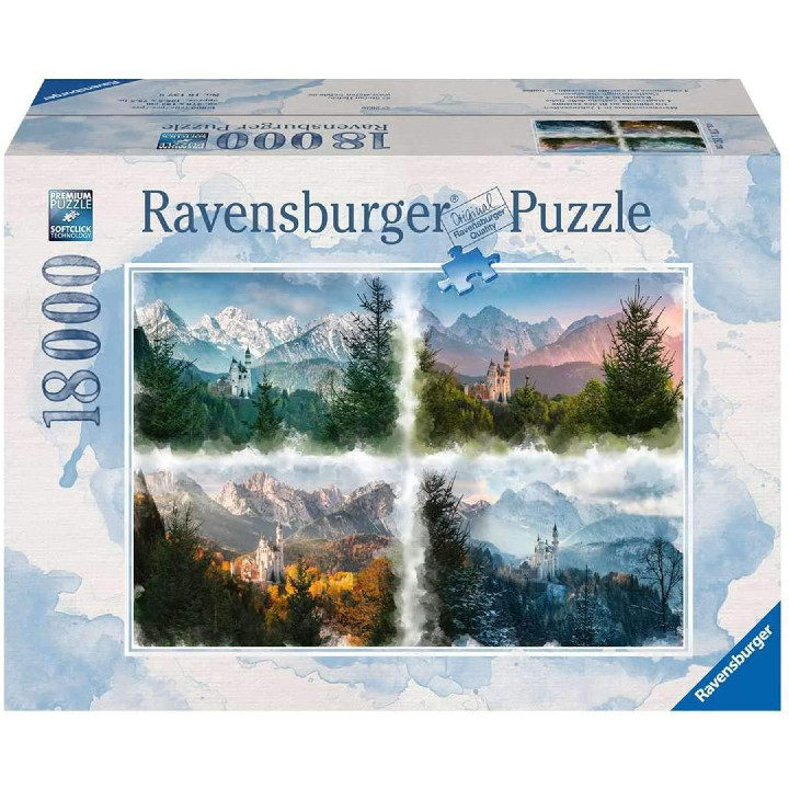 Puzzle RAVENSBURGER: Puzzle de 18000 piezas Estaciones del castillo de ...