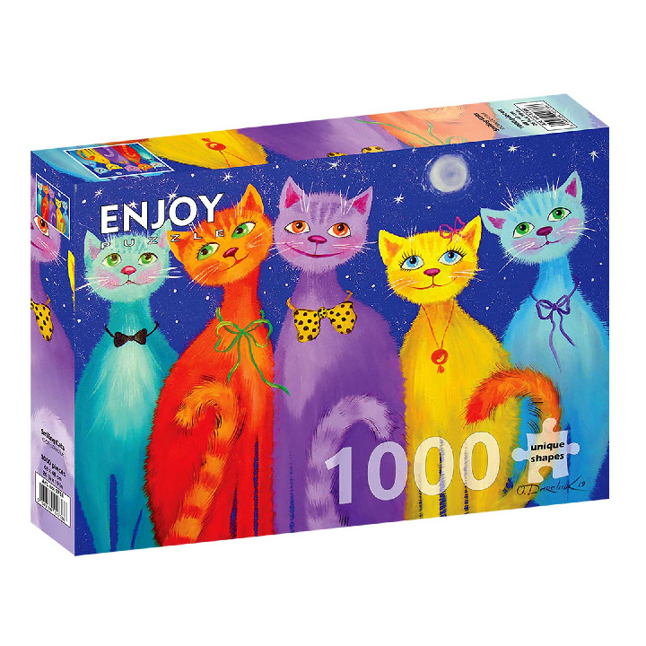 Puzzle ENJOY: Puzzle de 1000 piezas Gatos sonrientes ( Ref: 181738 ) en ...