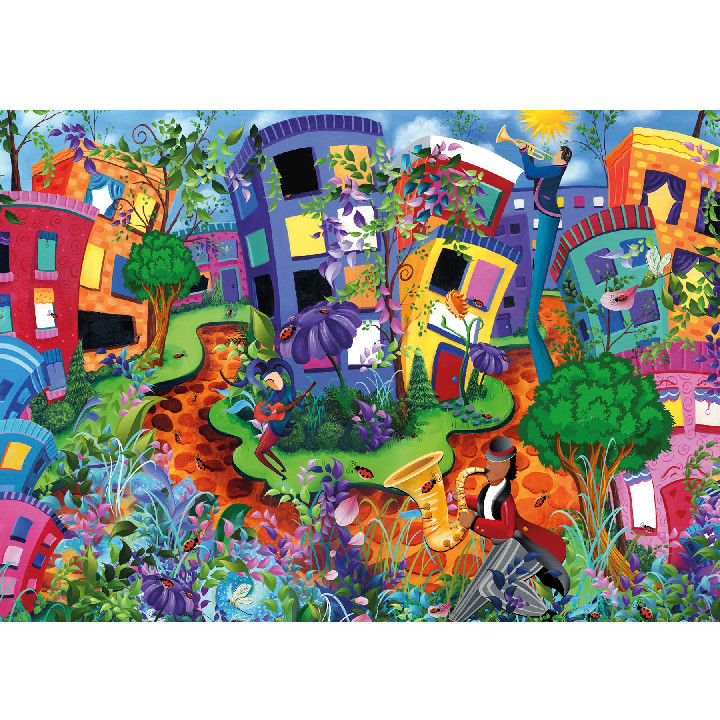 Puzzle RAVENSBURGER: Puzzle de 1000 piezas Lady Bug Lane ( Ref ...
