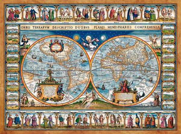 Puzzle CASTORLAND: Puzzle de 2000 piezas Mapa del mundo ( Ref ...