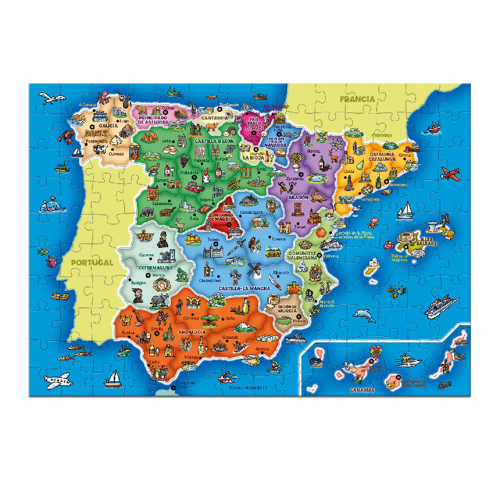 Puzzle JUMBO: Puzzle de 137 piezas PROVINCIAS ESPAÑA ( Ref: 0000063737 ...