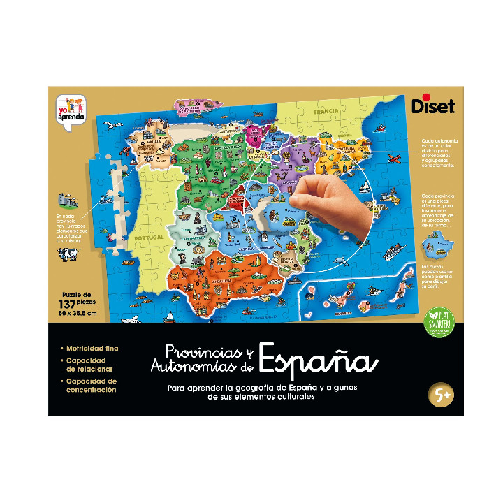 Puzzle JUMBO: Puzzle de 137 piezas PROVINCIAS ESPAÑA ( Ref: 0000063737 ...