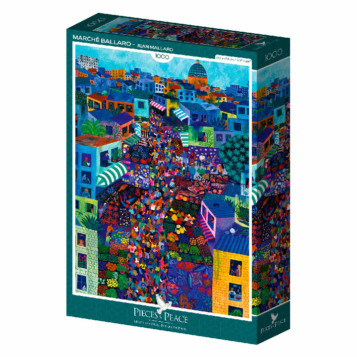 Puzzle PIECES AND PEACE: Puzzle de 1000 piezas Mercado Ballaro ( Ref ...