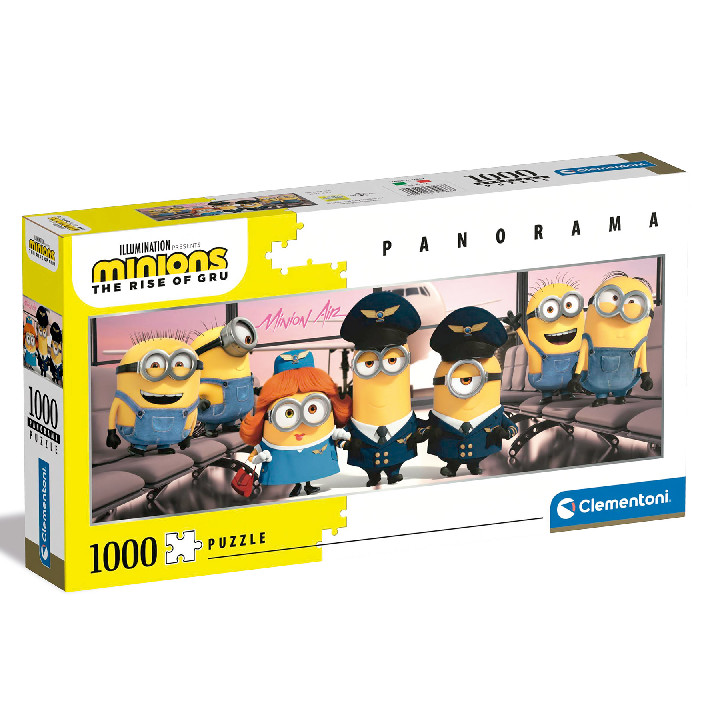 Puzzle CLEMENTONI: Puzzle de 1000 piezas Minions The rise of Gru ( Ref ...