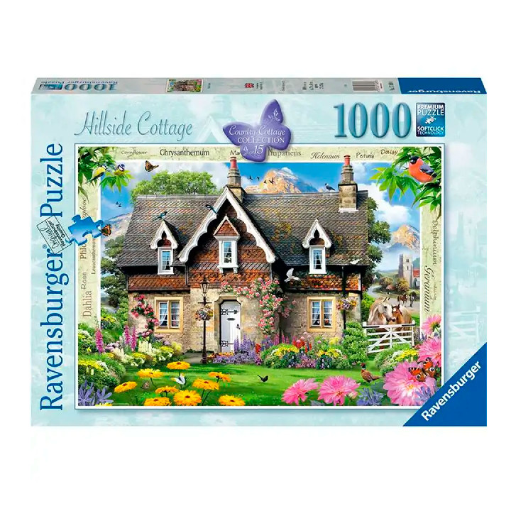 Puzzle RAVENSBURGER: Puzzle de 1000 piezas Cotage en el campo ( Ref ...